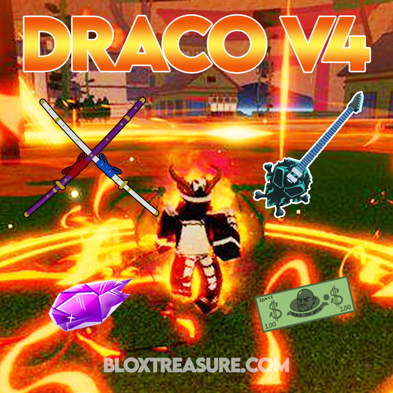 🔥 FULL Draco V4 🔥 Blox Fruits Account – Blox Treasure